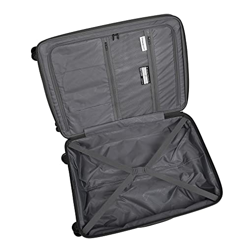 it luggage Eco Tough 26" Hardside Checked 8 Wheel Expandable Spinner, Honey Gold