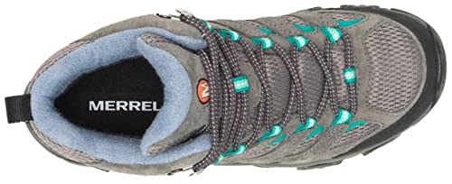Merrell Women's J035850 Moab 3 MID WP Waterproof Hiking Shoe, Granite/Marine, 7.5 M