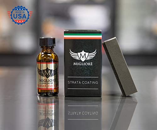 Migliore Strata Coating: High Gloss SiO2 PRO Ceramic Coating & Car Sealant │ 1-2 Years of Protection │ Apply After Car Wash Clay Bar Buffer Polisher │ Auto Marine Boat Motorcycle