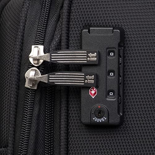 it luggage Intrepid 32" Softside Checked 8 Wheel Expandable Spinner with TSA Lock, Black