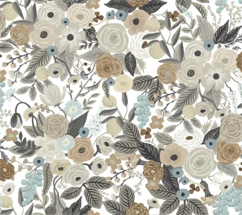 Ismoon 16.1"x118"Floral Peel and Stick Wallpaper Self Adhesive Wallpaper Removable Wallpaper Watercolor Contact Paper Renovated Furniture for Cabinets Shelves Counter Tops Wall Decor Roll