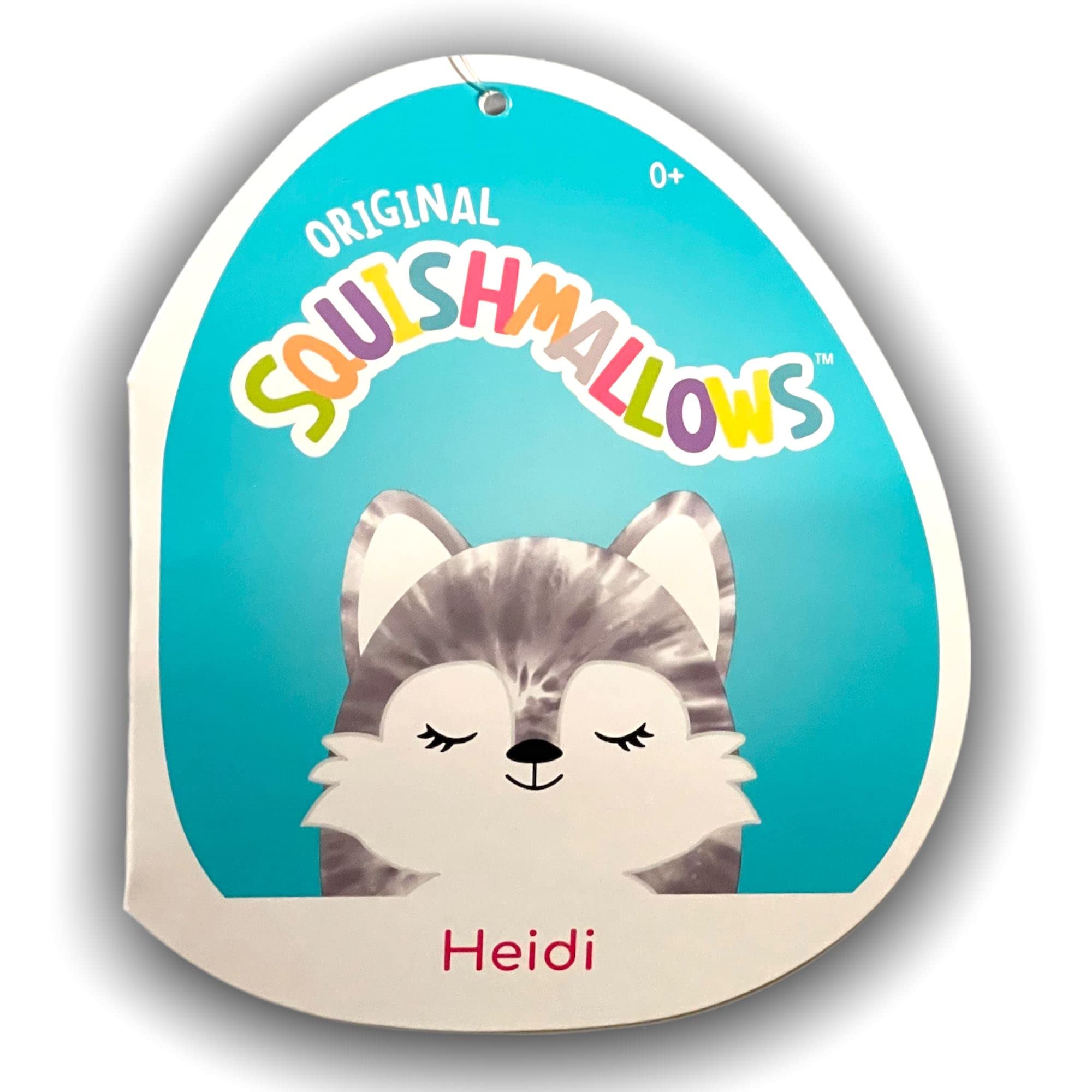 Squishmallows Official Kellytoy 16 Inch Soft Plush Squishy Toy Animals (Heidi Tie Dye Husky Dog)
