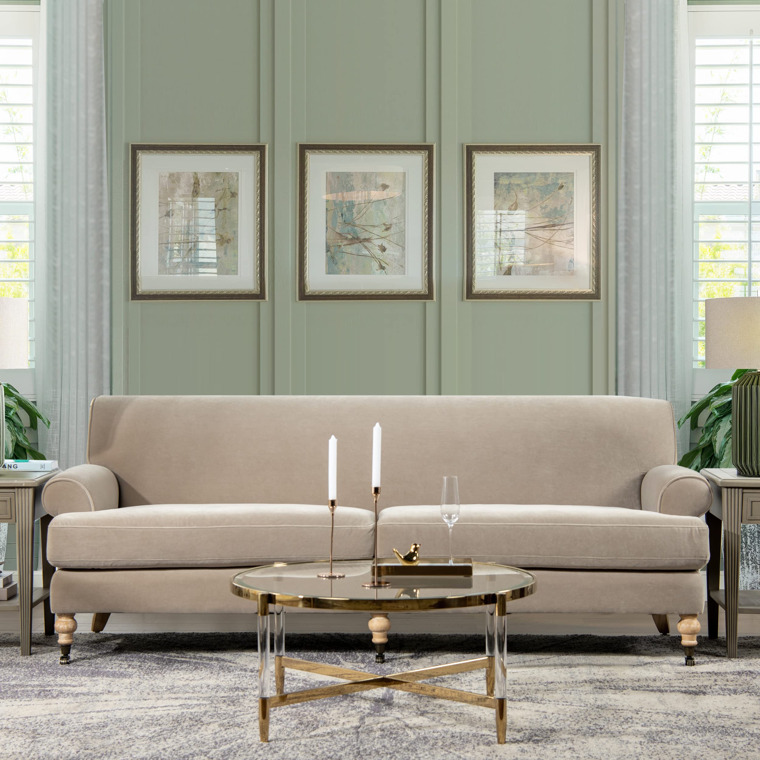 Jennifer Taylor Home Bliss Lawson Two-Cushion Tightback Sofa