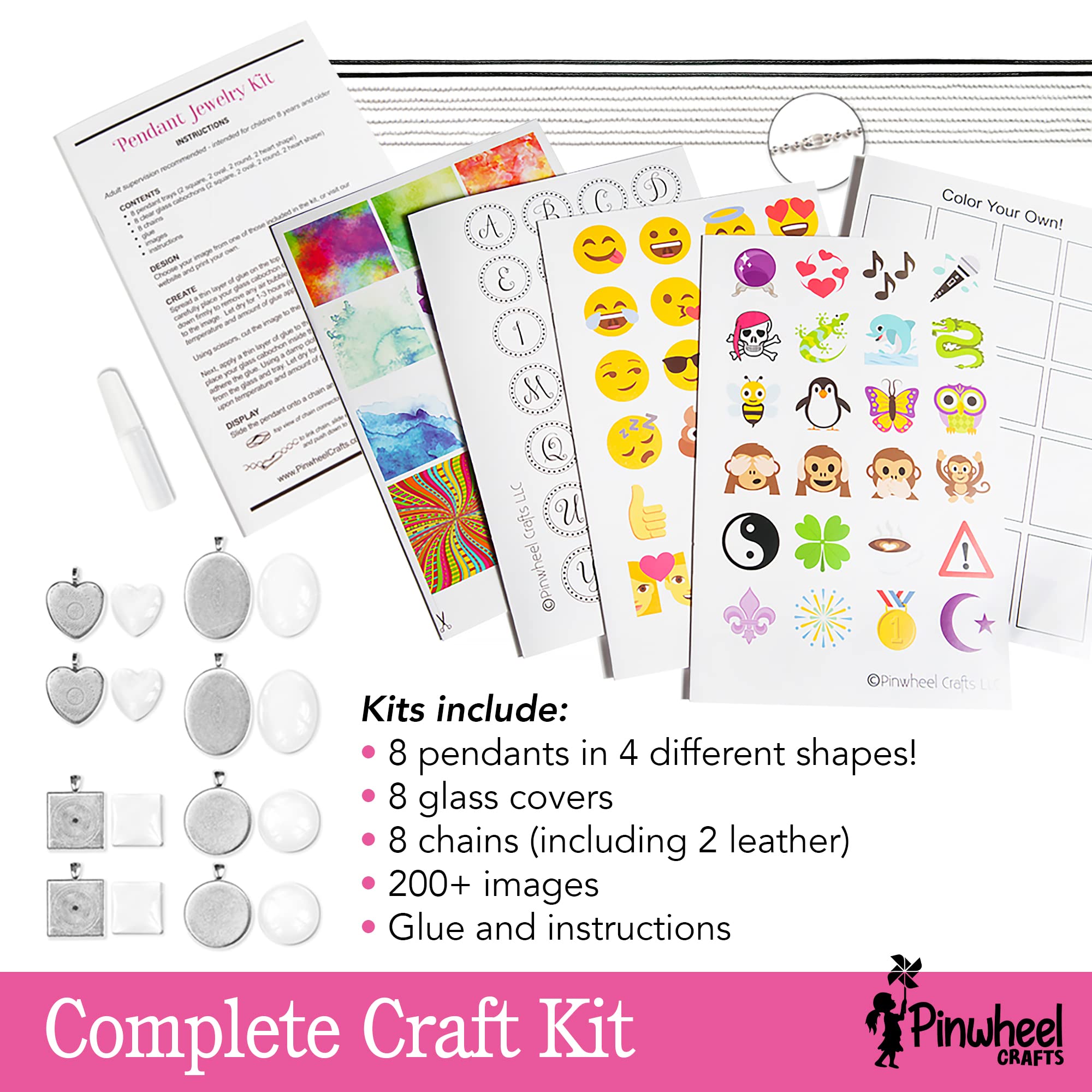Panda Pillow Kit & Pendant Jewelry Making Kit Bundle - Fun DIY Arts and Crafts Project for Kids Ages 6 7 8 9 10 11 12 - Great Gifts for All Occasions