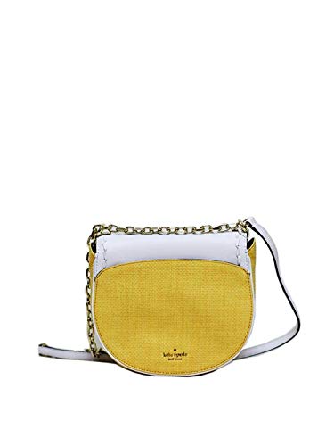 Kate Spade Robyn Medium Chain Saddle Bag in White Dove