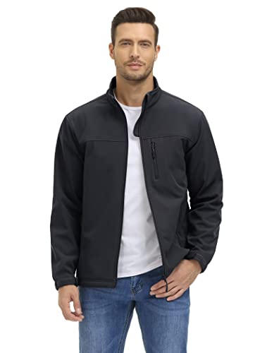 MAGCOMSEN Hiking Jacket Men Lightweight Winter Jackets for Men Waterproof Soft Shell Mens Jacket Hunting Jacket for Men Work Jacket