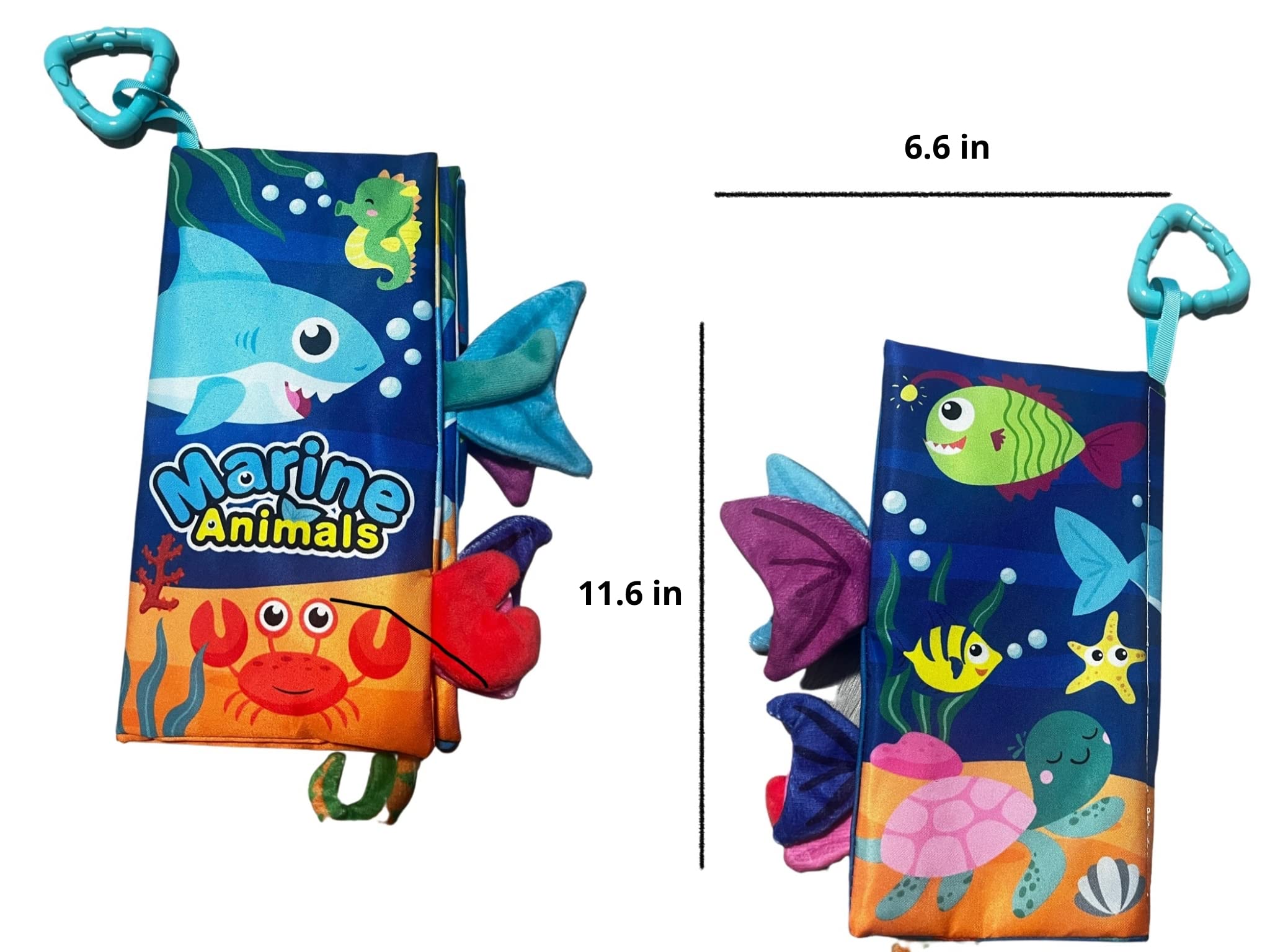 Cloth Books for Babies, Sensory Tactile Books for Babies and Toddlers, Early Interactive Development Toys for Boys and Girls