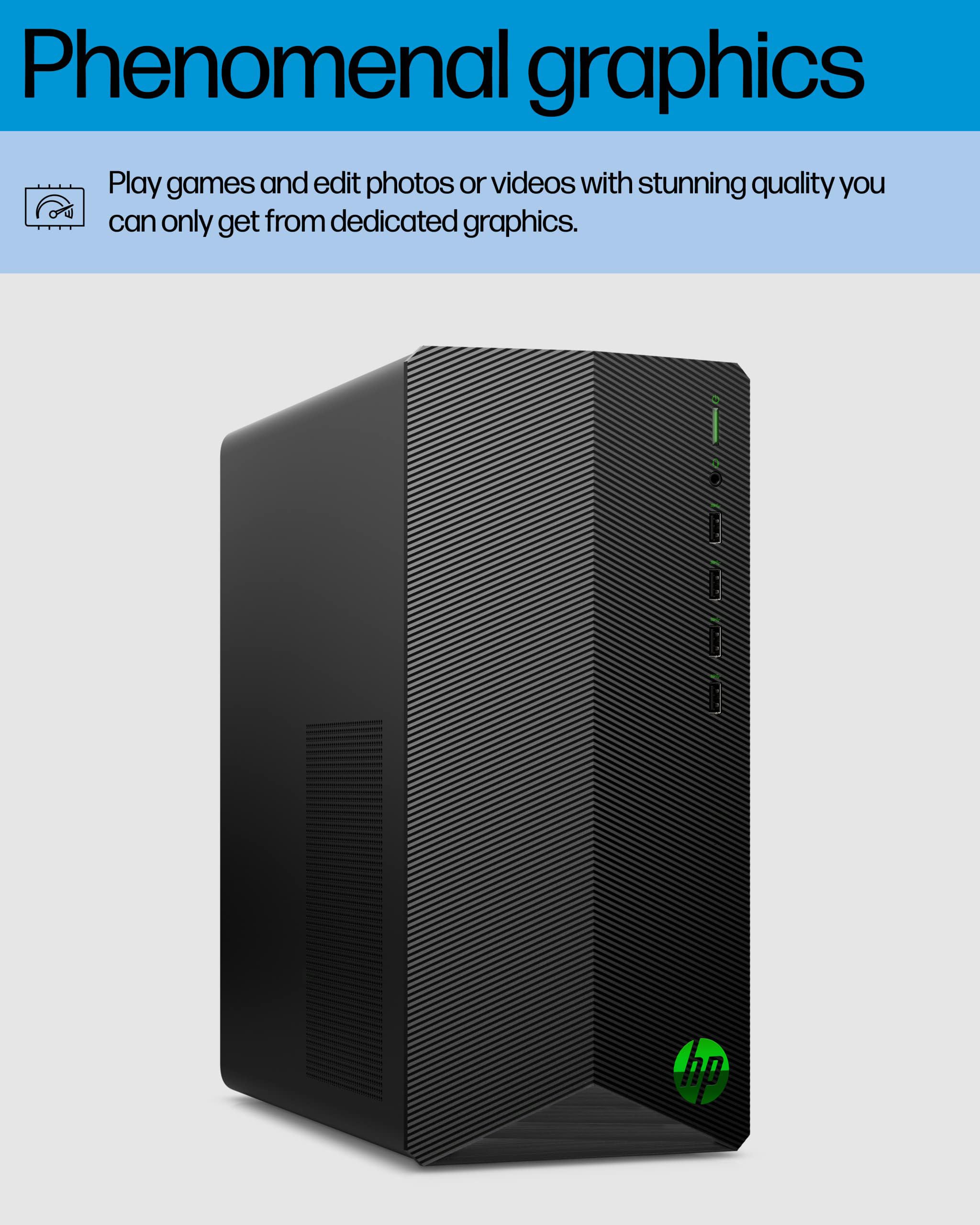 HP Pavilion Tower Desktop Computer, Octa-Core AMD Ryzen 7 5700G (Beat i7-11700K), 12GB DDR4 RAM, 4TB PCIe SSD, WiFi 6, Bluetooth, RJ-45, HDMI, VGA, Keyboard and Mouse, Windows 11 Pro, WE/PGPY