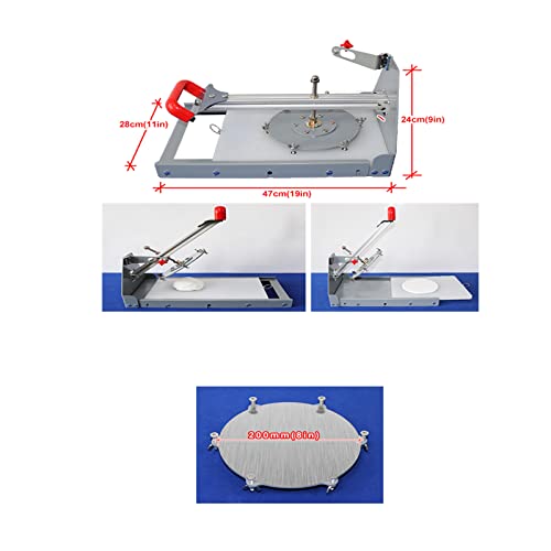 INTBUYING Pizza Dough Press Machine 8β Dough Pastry Manual Pasta Makers for family and commercial