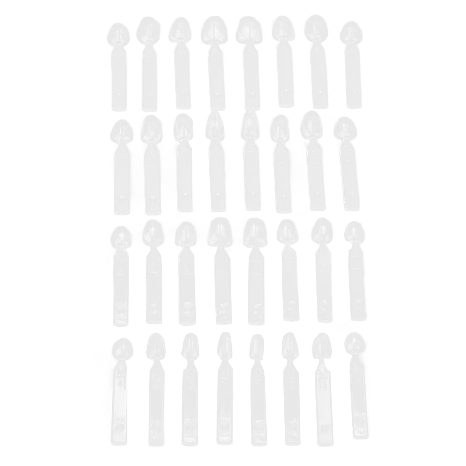 Composite Resin Denture Teeth mould, 32pcs High Temperature Resistance Teeth Veneer mould Different Shapes Front Back Upper Lower Temporary Fake Tooth mould for Men and Women, Pack of 1