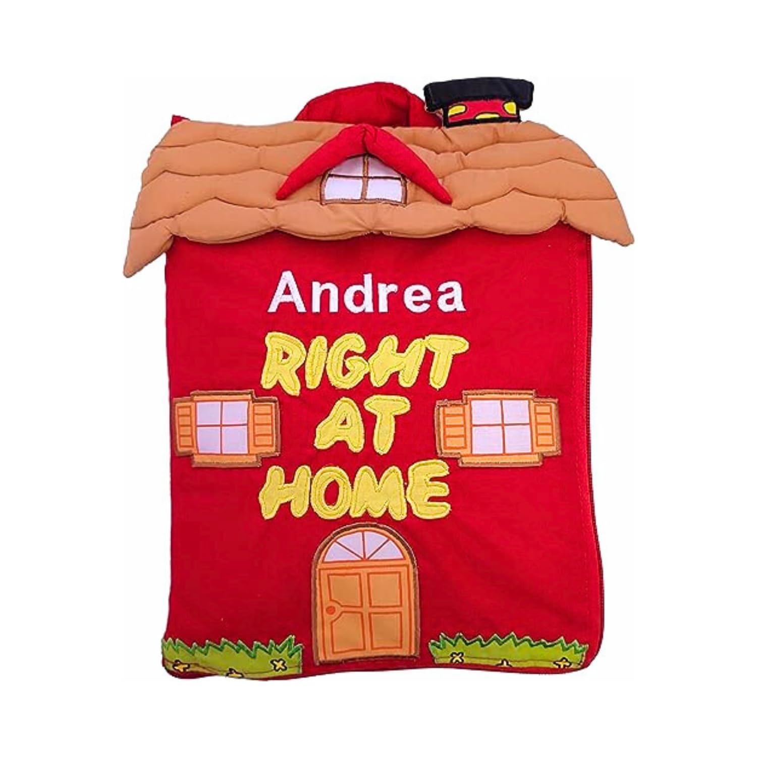 Pockets of Learning Personalized Right at Home Quiet Book Animal Learning Activity Busy Book for Toddlers and Children | Educational and Engaging Soft Fabric Travel Toy Companion