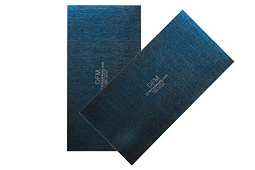 DFM Tool Works Blue Cabinet Scraper Rectangle Sets- MADE IN USA - Multiple Sizes (2, 0.032" x 2.5" x 5")