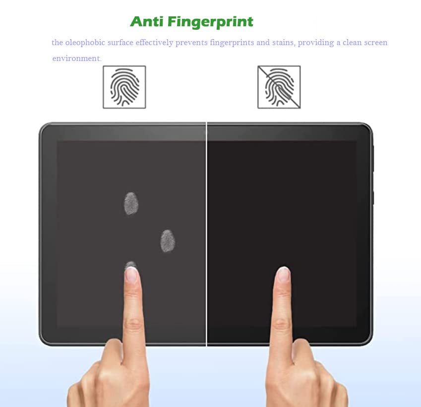 LTSCWPE 2 PACK Screen Protector Tempered Glass for 10 Kids Pro Tablet Full HD, 9H Hardness, Easy to Install (11th Generation, 2021 Release)