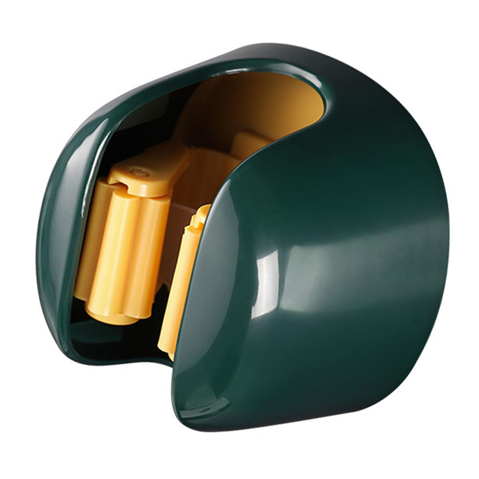 Dussdote Broom Holder Wall Mount,No Drill Super Anti Slip Wall Mounted Utility Rack for Bathroom Kitchen Balcony (Green)