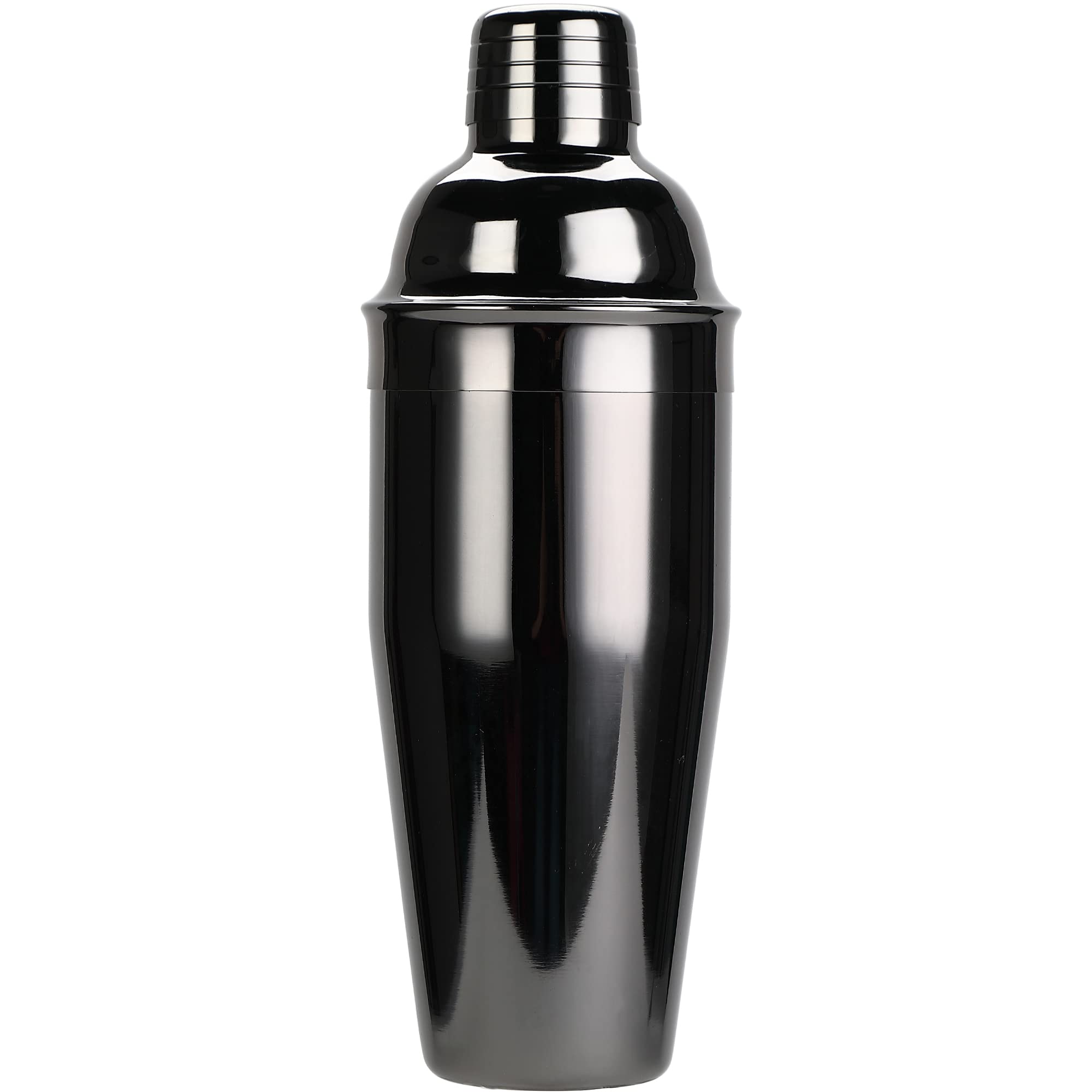 Cocktail Shaker Bartender Kit 24 Ounce with Cocktail Strainer, Bar Kit Drink Mixer Shaker Martini Shaker(Black)