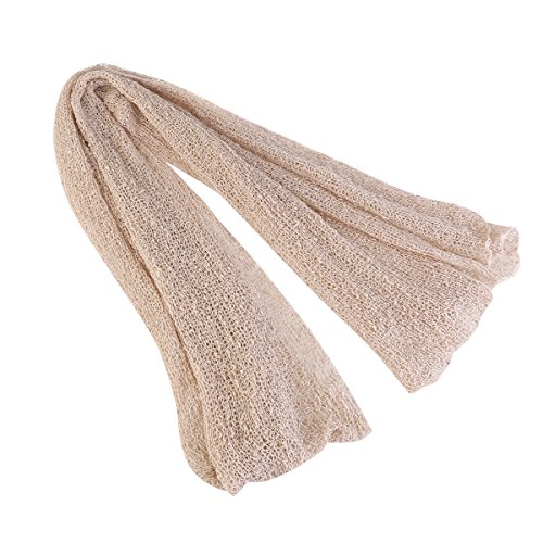 Tinksky Long Ripple Wrap, DIY Newborn Baby Photography Wrap-BAby Photo Props (Beige)