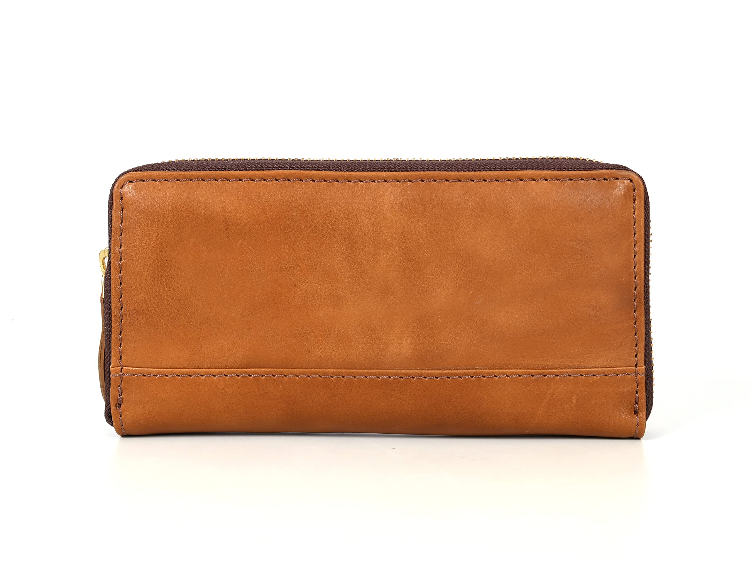 Women's RFID Blocking Large Capacity Leather Wallet Zip Around Phone Clutch Large Travel Purse Wristlet (Seaweed)