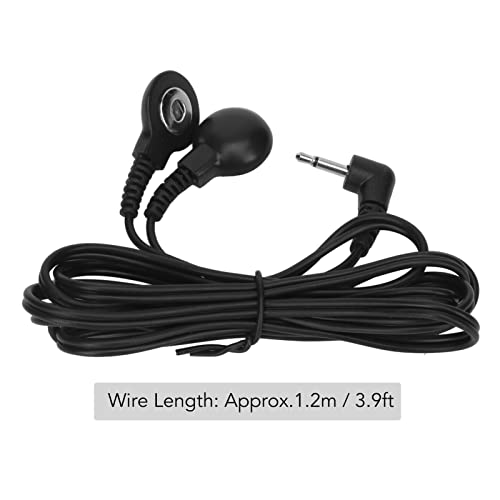 Demeras Electrode Wire, Metal Wire Black Replacement Button Electrodes Wire 5PCS for TENS