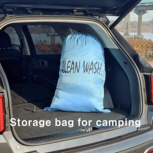 DT&G 2 Packs High Density-Conductive Large Laundry bags / Made of polyester, Drawstring closure, Anti-static / 28βx40β Size / Tear resistance and tight Stitching Dirty Clothes Storage Bags
