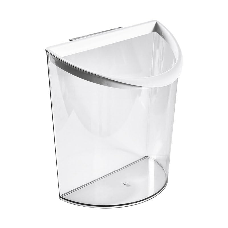 Denominate Hanging Trash Can Transparent Large Calibre Space Saving Wall Mounted Trash Can Kitchen Trash Bin for Counter Top Under Sink