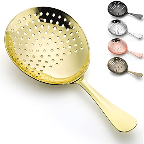 cocktail strainer,bar strainer,julep strainer,cocktail strainer for drinks,for Standard Cocktail Mixing Glass or Cocktail Shaker ā Stainless Steel Strainer for Commercial or Home Bar