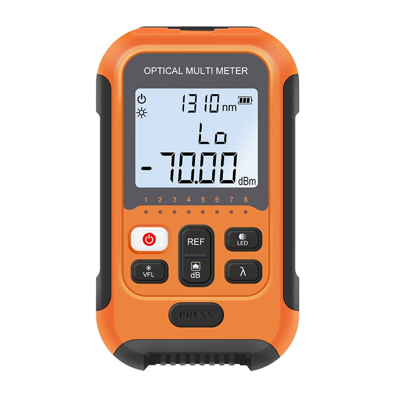 D YEDEMC 9 in 1 FTTH Fiber Cold Connection Tool Kit with X0 Fiber Cleaver Optical Power Meter 10km Visual Fault Locator Optical Pliers Cable Cutter Stripper