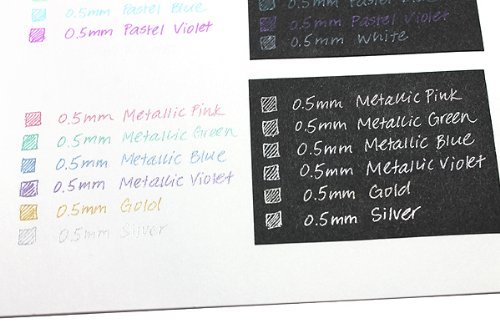 Pilot Juice 0.5mm Color Gel Ink Ballpoint Pen, Metallic Pink (LJU-10EF-MP)