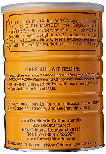 Cafe Du Monde Ground Original French Chicory Roast Chocolate-like Coffee SET 2 PACKS with 2 Stainless Steel Mixing Stirring Spoon | Coffee Stirrers