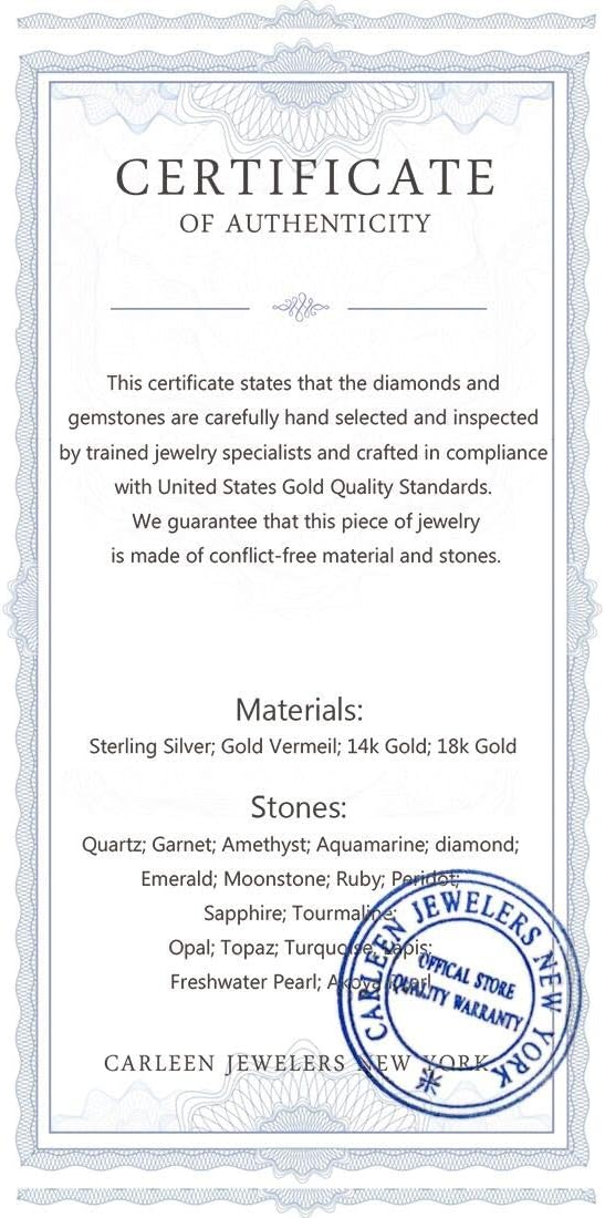 Carleen Solid Real Gold Round Diamond Small Tiny Love Open Heart Dainty Pendant Necklace Delicate Valentines Day Jewelry for Women Girls, 16+2" Solid Gold Chain