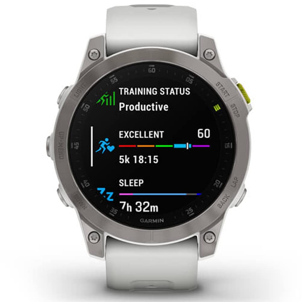 Garmin epix Gen 2, Premium Active Smartwatch, Touchscreen AMOLED Display (Slate Steel, 010-02582-00) Bundle with Varia RVR315 Cycling Rearview Radar with Visual and Audio Alerts