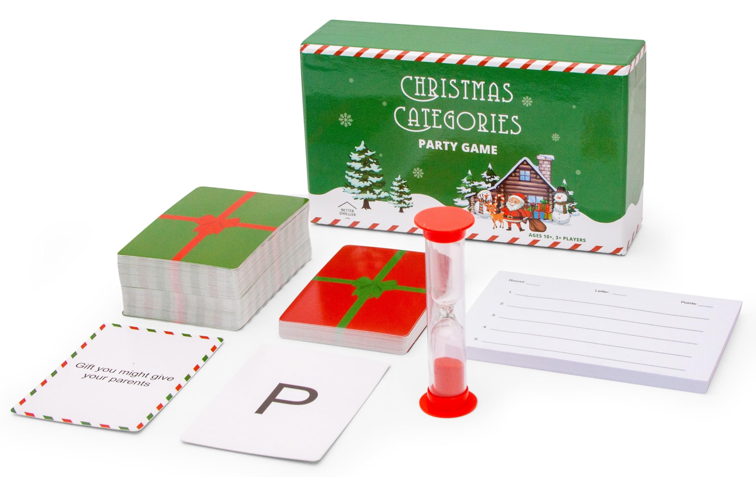 Better Dweller Christmas Categories, Fun Party Game for Card, Trivia and Board Game Lovers This Holiday Season