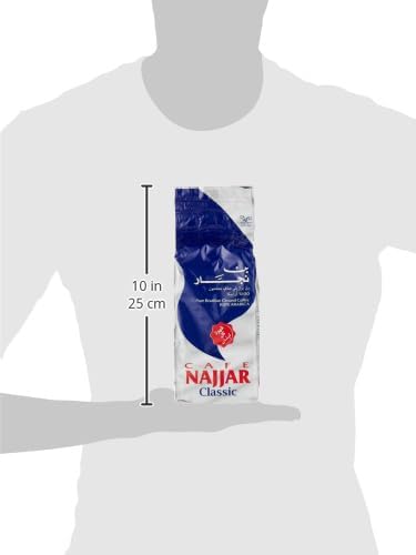 Café Najjar, Turkish Coffee, 100% Arabica Coffee Beans, Ground Coffee, Dark Roast, Lebanese Coffee, Arabic Coffee, Coffee Beverages, Works with Turkish Coffee Machine. (1, 1 Pound)