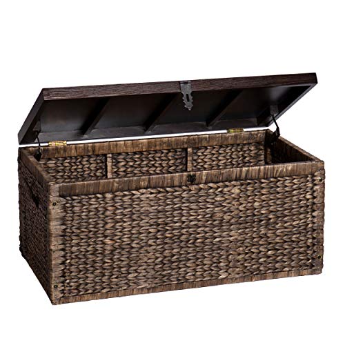 SEI Furniture Storage Trunk, Blackwashed, Espresso