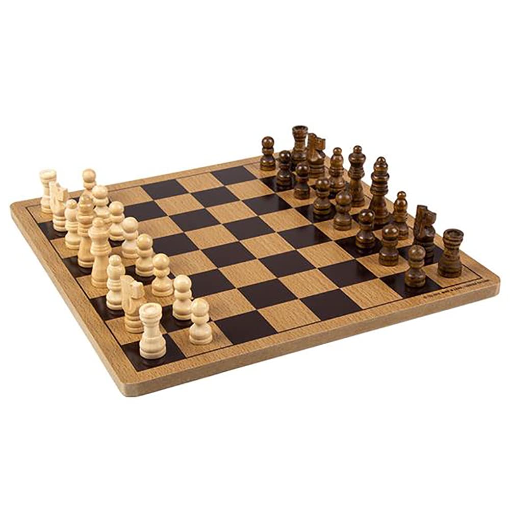 The Dreidel Company Classic Wooden Board Games, Great for Prizes, 10" (10" Wooden Checkers)