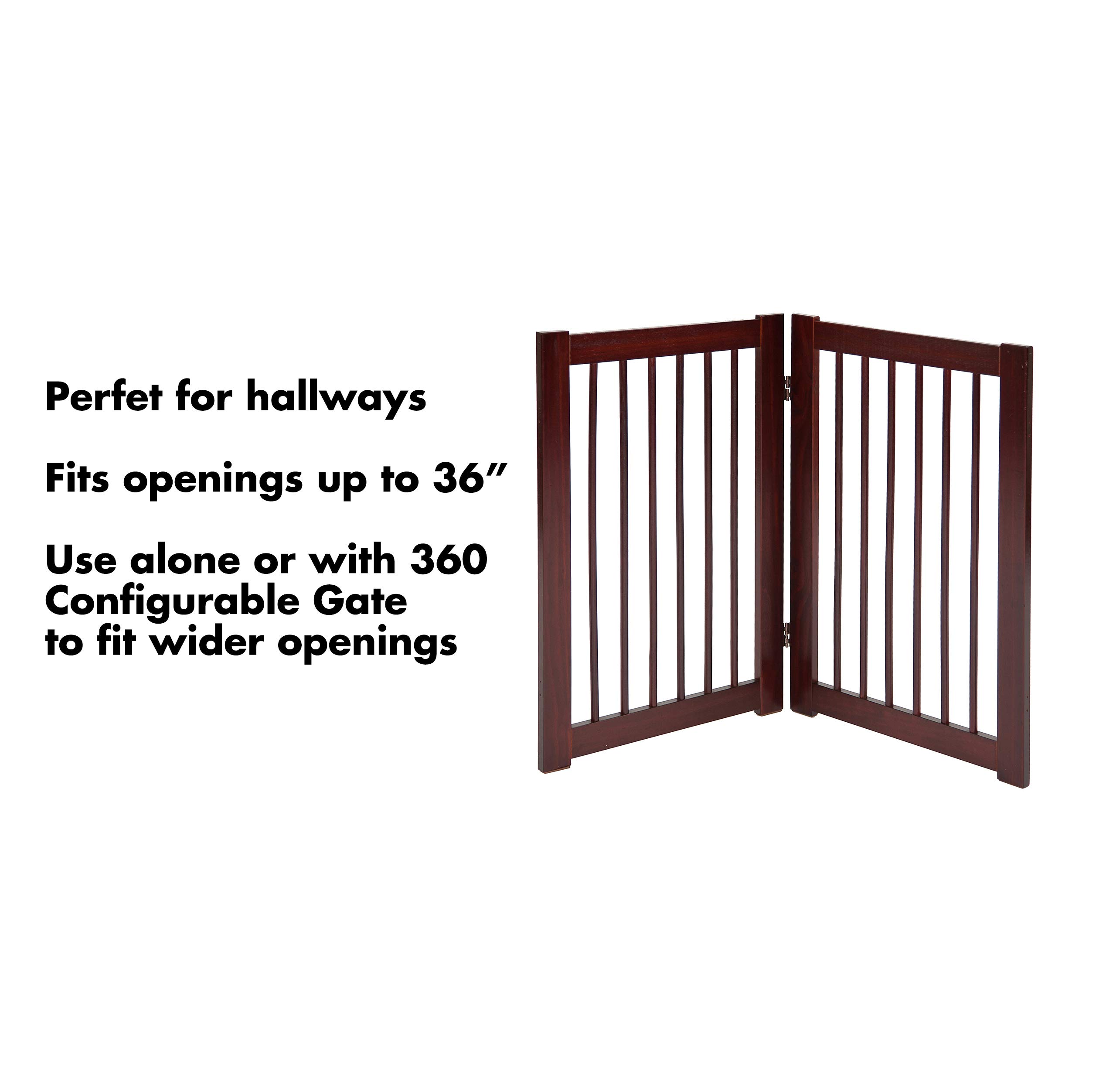 Primetime Petz 33233 Extension Kit for 360 Configurable Walk Through Folding Pet Gate ,Walnut,30"