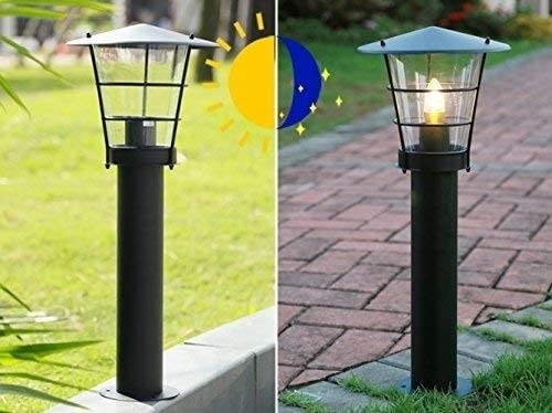 XMFXIAO Outdoor Waterproof Modern Street Light Landscape Light Retro Door Column Post Simple Stainless Steel Lawn Light Garden Light LED Garden Light Home Grass Light