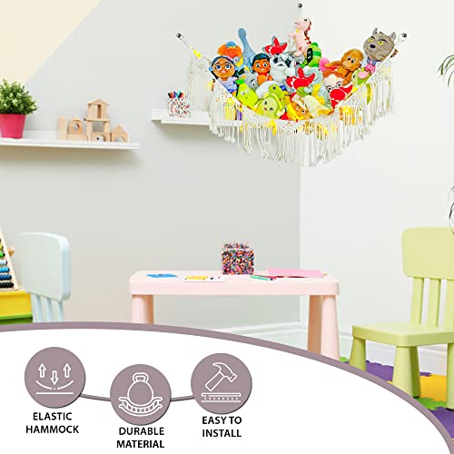 Pepeli Home Products Stuffed Animal Net or Hammock, Stuffed Animal Net, Net for Stuffed Animals Corner, Stuffed Animal Holder