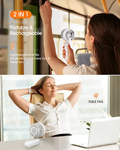 Mini Handheld Fan,New Semiconductor Refrigeration Hand Fan for Fast Cooling ,USB Rechargeable Fan Personal, Battery Operated 3 Speed Small Fan,Mini Size perfect for Kids,Home,Outdoor,Office,Travel
