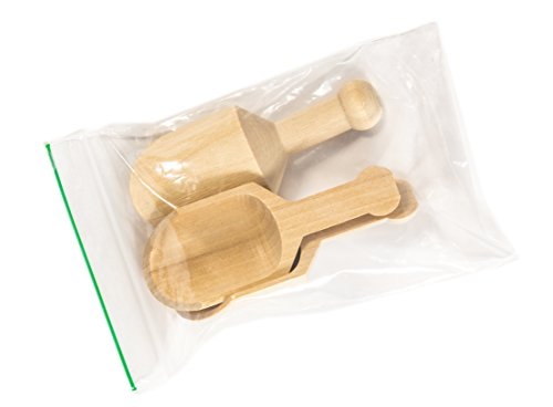 Perfect Stix 10-Pack Mini Wood Scoop, 4-1/4 L x 1-1/4 W-Inch
