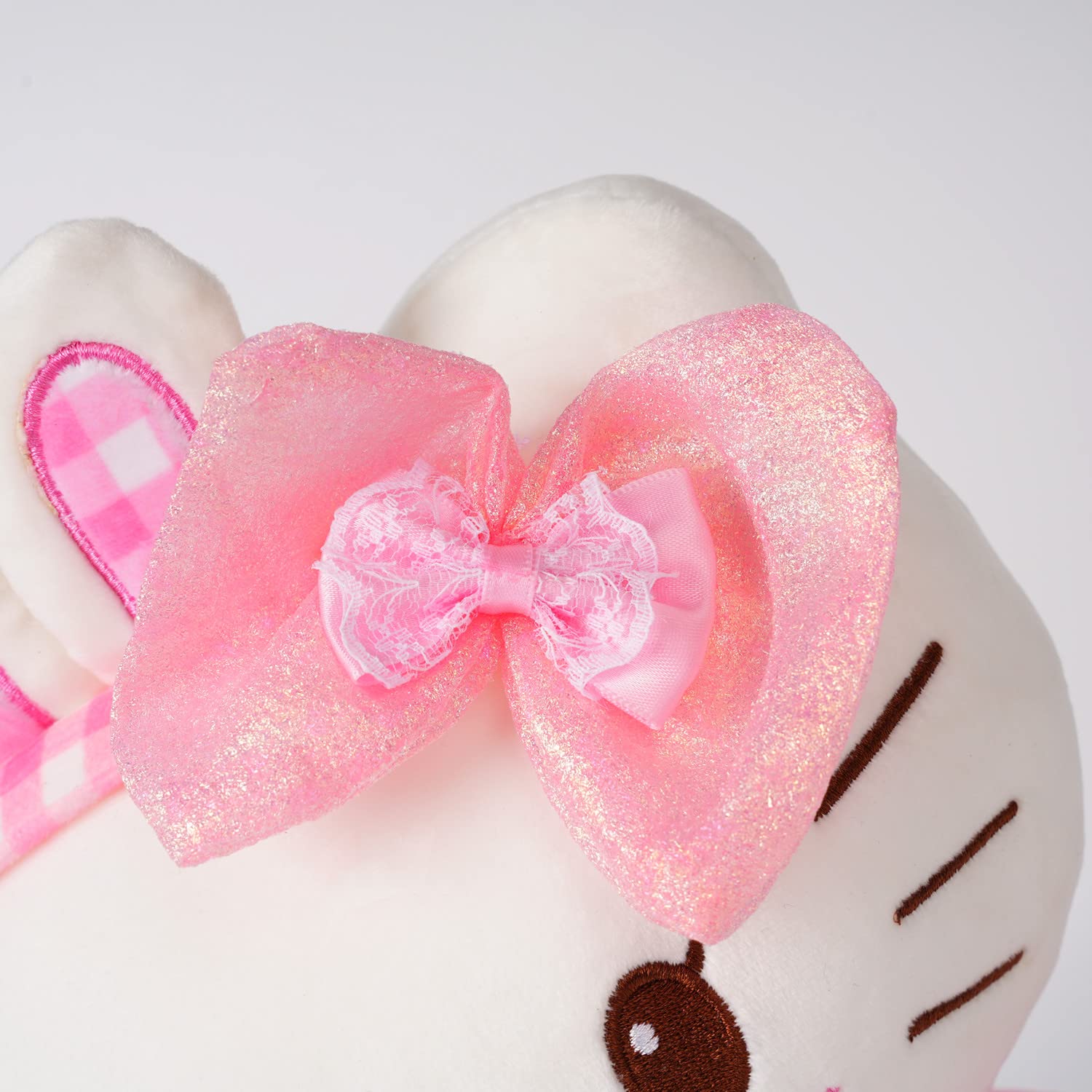 DIRC Plush Toys - Girls' Plush Toys - Kitten Stuffed Animals Kawaii cat Plush Pillow - Soft Decompression Comfort 12 inch (Rabbit)