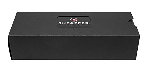 Sheaffer 100 - Refillable fountain pen, fine nib, glossy black lacquer finish, gold tone trim