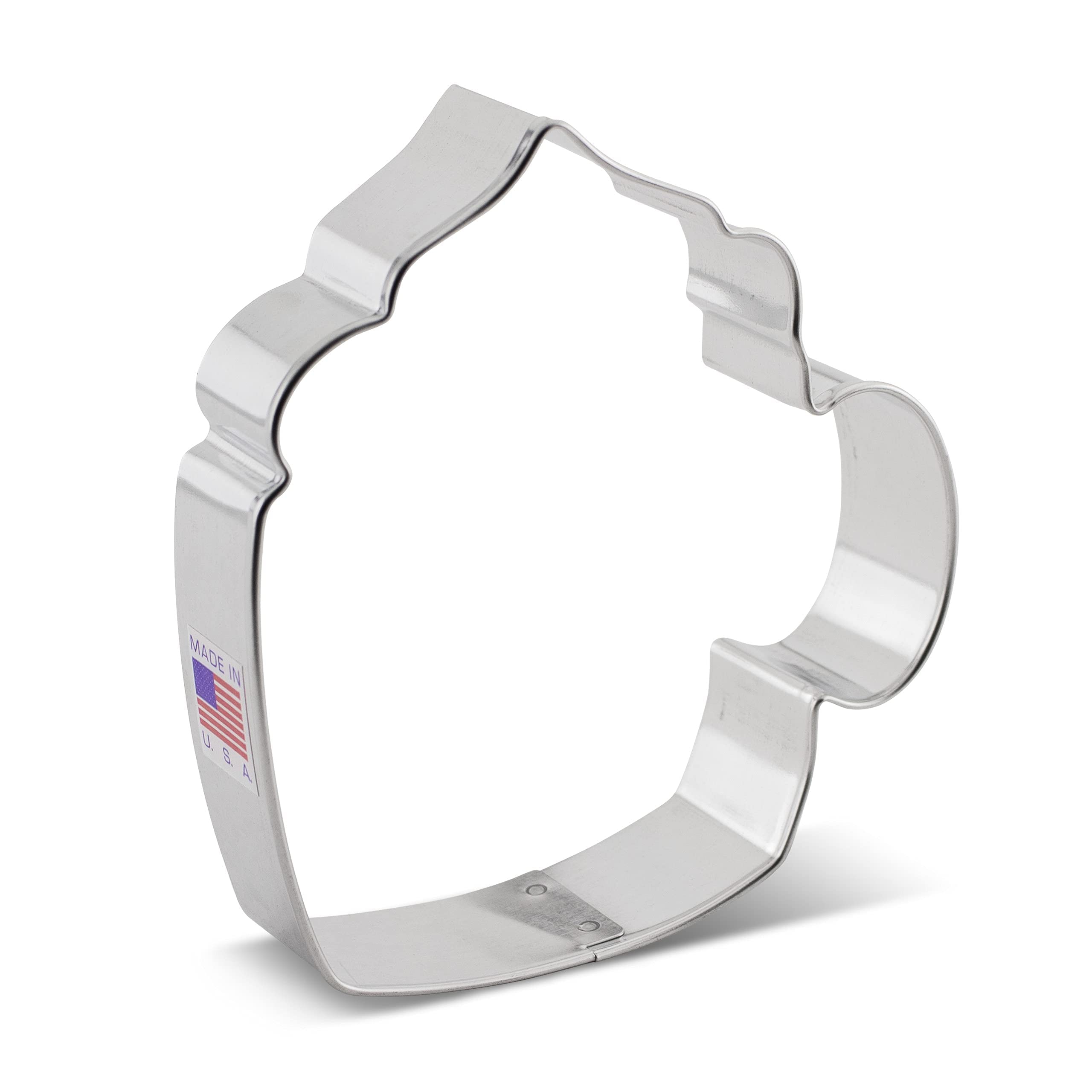 Coffee Mug Cookie Cutter, 4" Made in USA by Ann Clark
