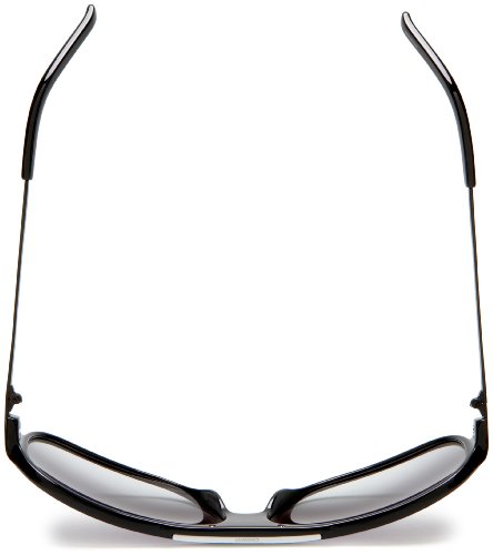 Carrera Cool/S Pilot Sunglasses, Black and White Frame/Grey Gradient Lens, 68 mm