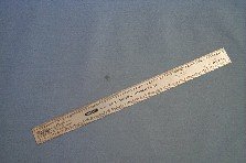 Excel Blades 55777 Scale Model Railroad Ruler, 12"