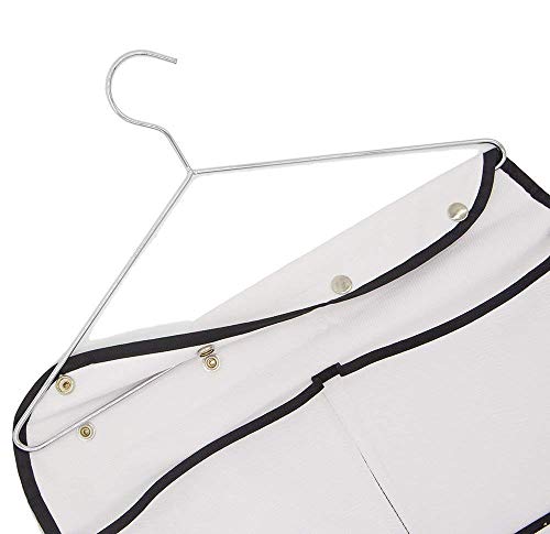 MISSLO Durable Hanging Closet Double Sided Bra Stocking Clothes Socks Organizer 15 Large Mesh Pockets, White
