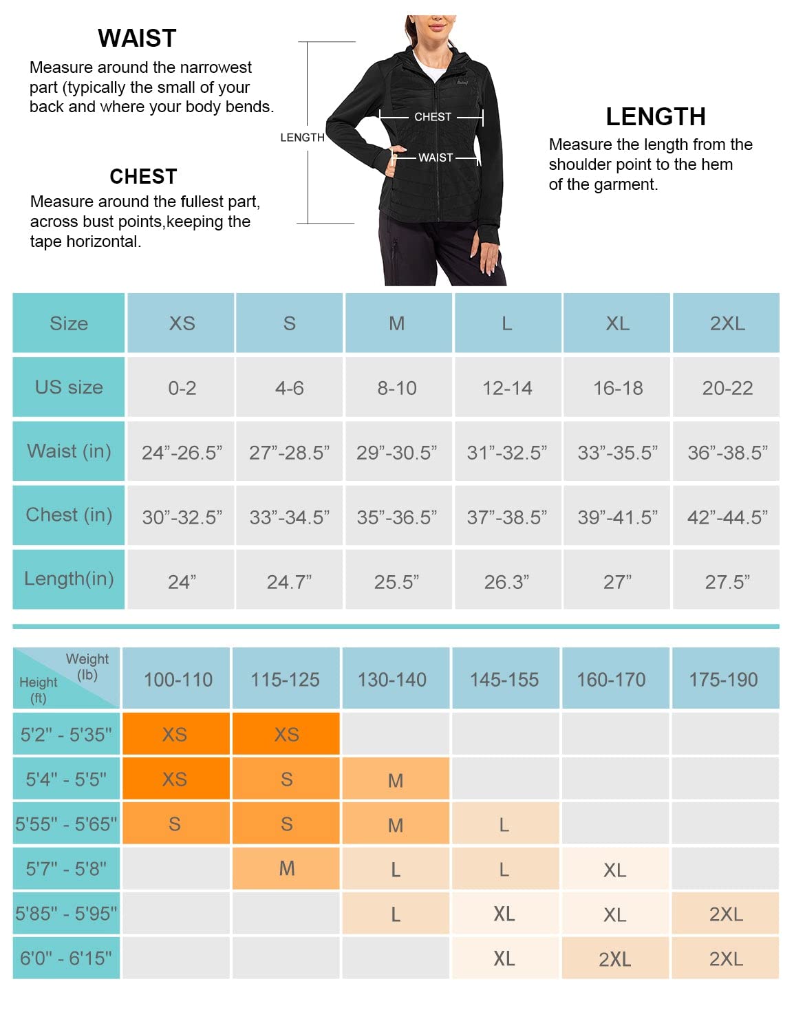 BALEAF Women's Insulated Running Puffer Jackets Hybrid Down Jacket Hiking Stretch Zip Pockets Fleece with Hoodie Cold Weather Black M