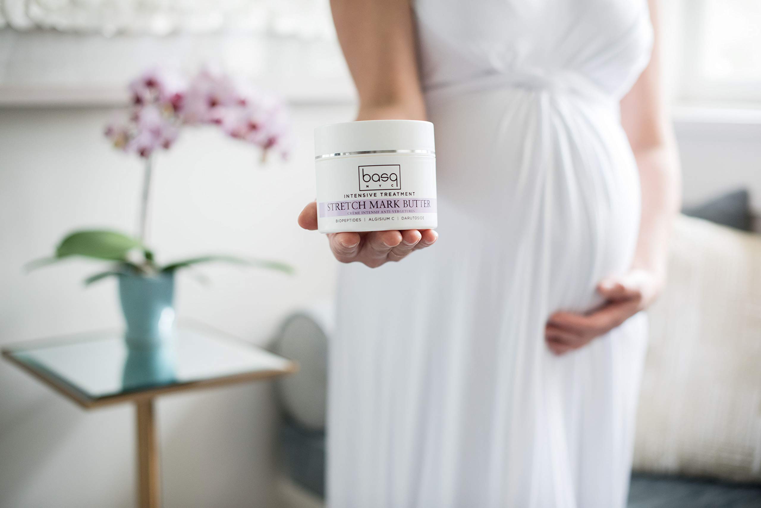Basq NYC Intensive Treatment Stretch Mark Butter Tube- Treat Stretch Marks & Scars- Pregnancy Safe with Shea Butter
