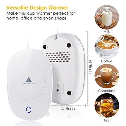 Coffee Mug Warmer & Cup Warmer for Desk, Electric Beverage Tea Warmer with Automatic Shut Off for Office Home Use Gift Beverage Candle Wax Cup Warmer Heating Plate