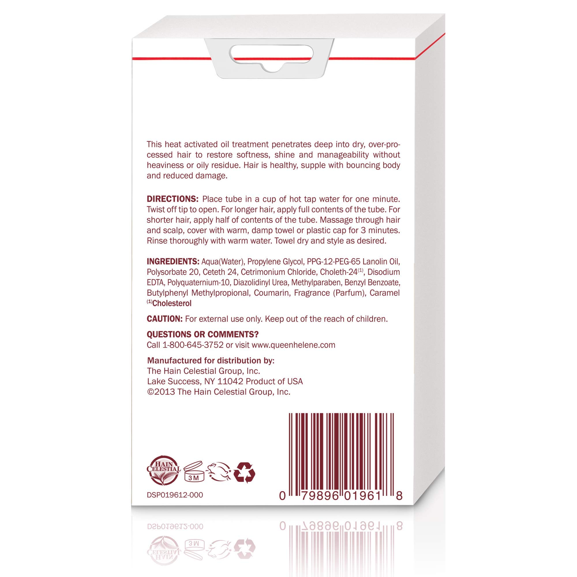 Queen Helene Cholesterol Hot Oil Treatment, 1 Oz, 3 Count (Pack of 6) (Packaging May Vary)