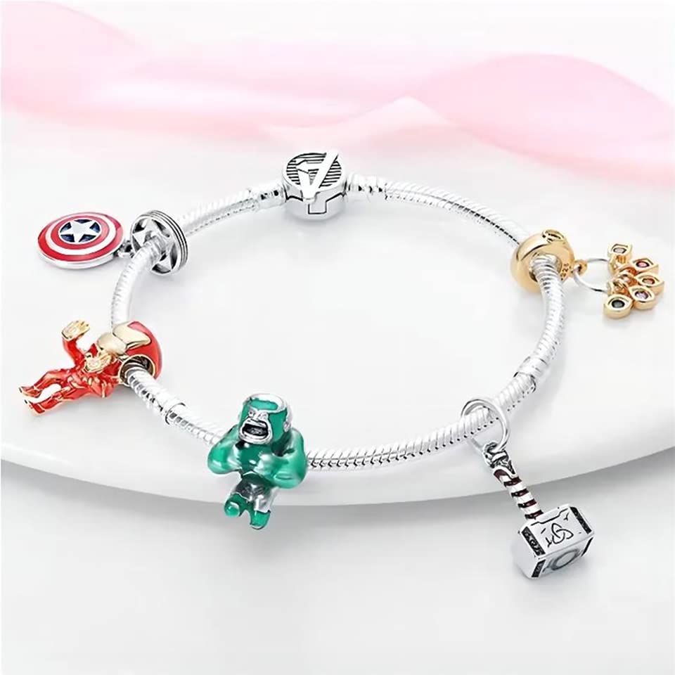 Buinamstore Collection DIY 925 Bead Pendant for Pandora Avengers Bracelet Charm Women